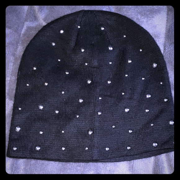 Maurices | Accessories | Black Studded Beanie By Maurices | Poshmark